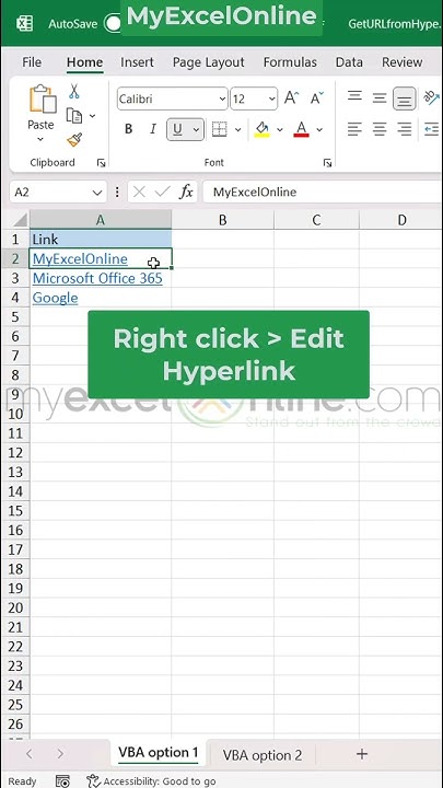 Copy Hyperlinks in Excel 🔥 #msexcel #myexcelonline #excel #shorts - YouTube