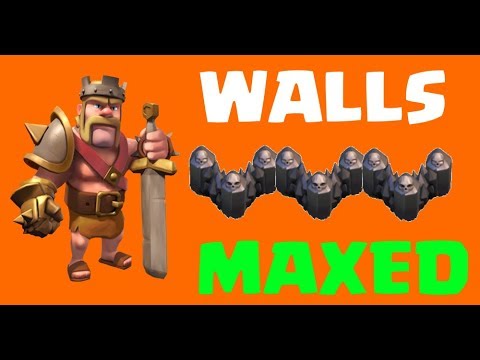 ALL WALLS LEVEL 8 MAXED TOWN HALL 8 - Clash of Clan's Let's Play Series ...