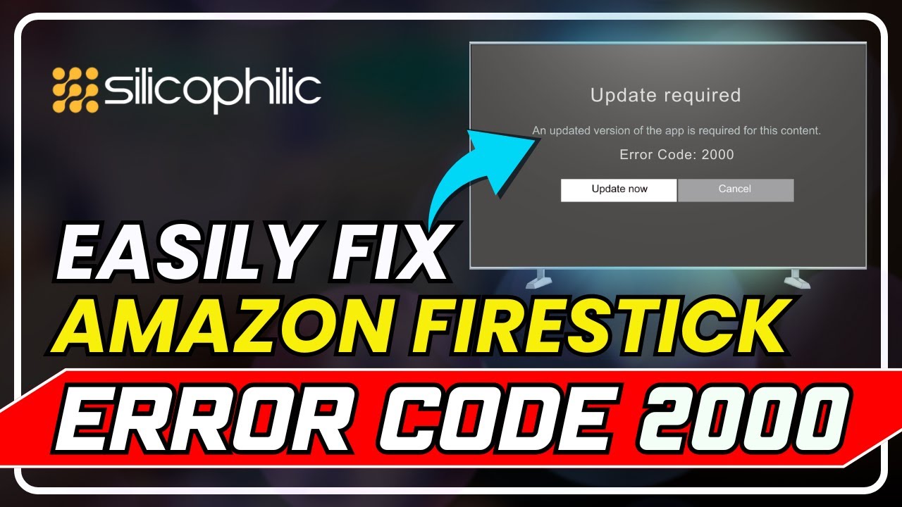 How to Fix Firestick Error Code 2000 | Quick & Easy Solution! - YouTube