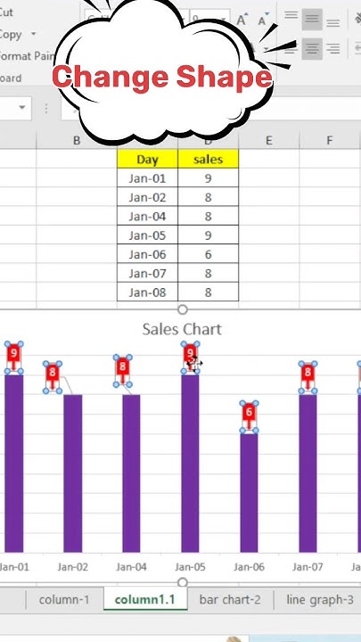 How to Change Data Labels shape in Excel Chart | Easy Step-by-Step ...