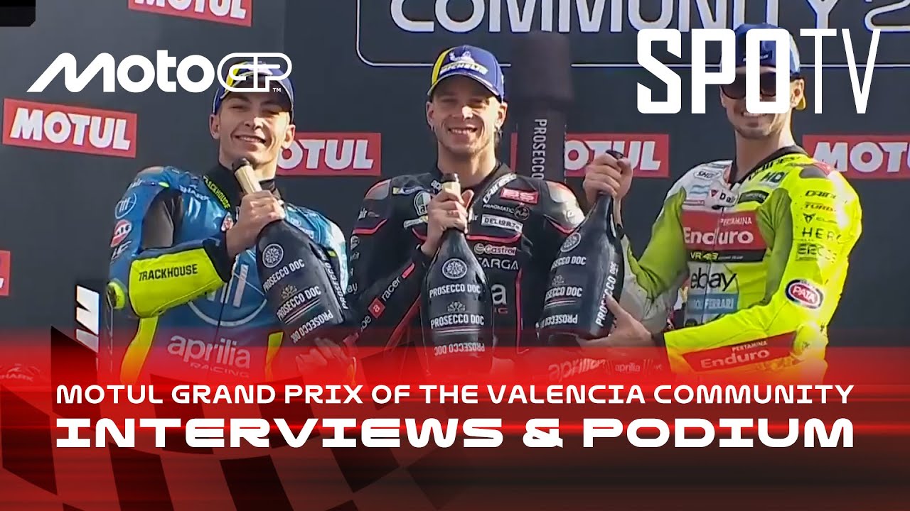 Interviews & Podium Motul Grand Prix of the Valencian Community ...