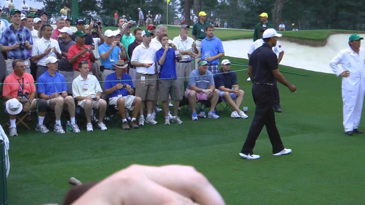 Tiger Woods Masters Practice Round 1 2012 - YouTube