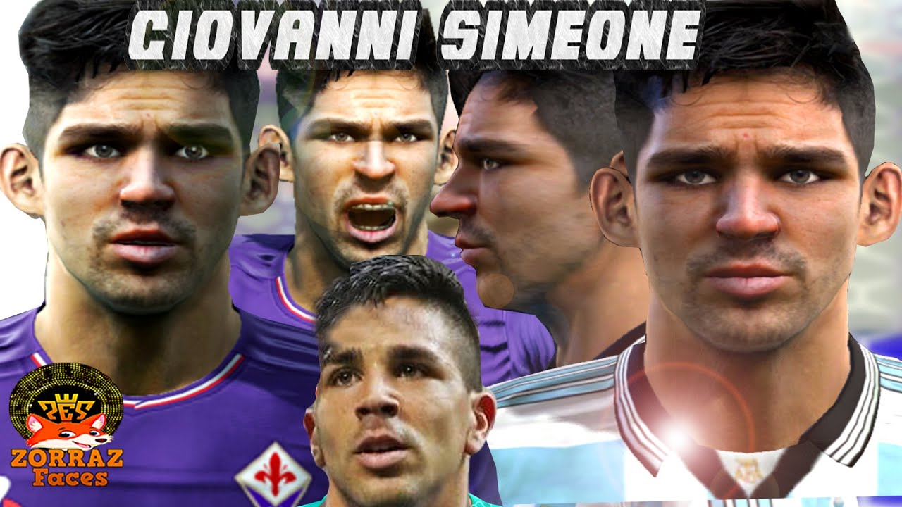 Giovanni Simeone face pes 2013 by Zorraz - YouTube