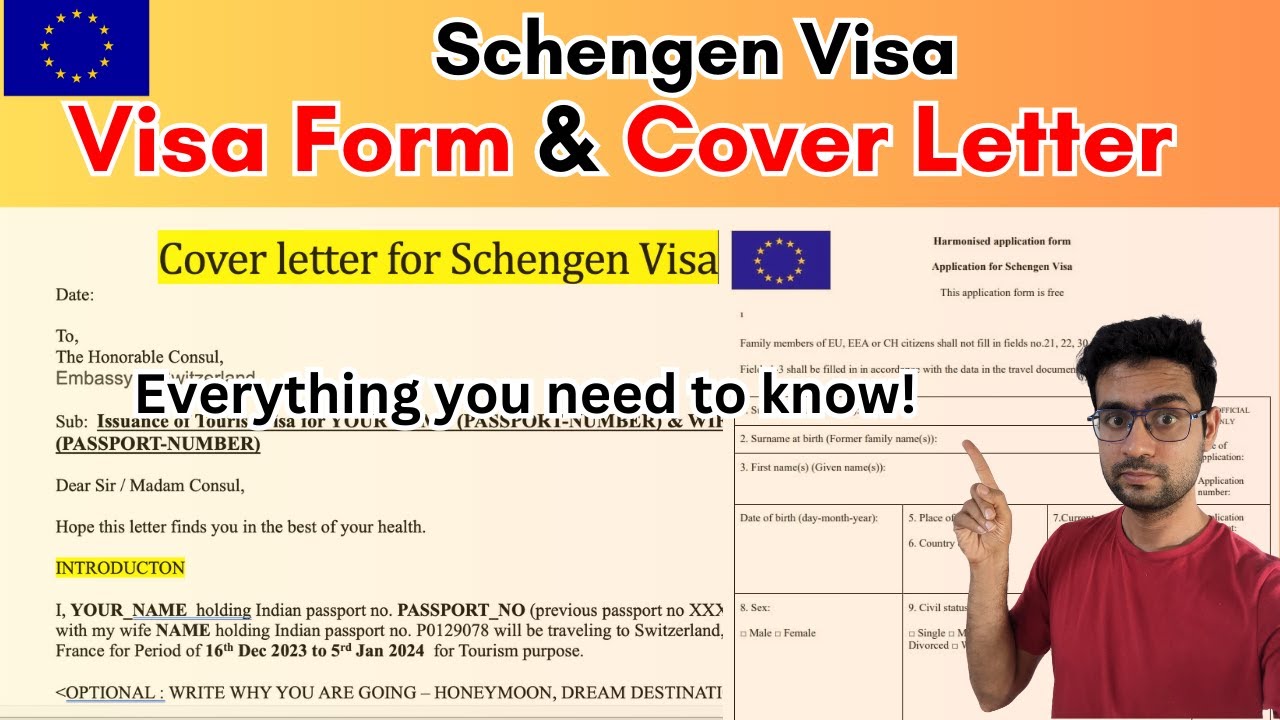Schengen Visa Cover Letter & Form Filling Guide | The Candid Explorers ...