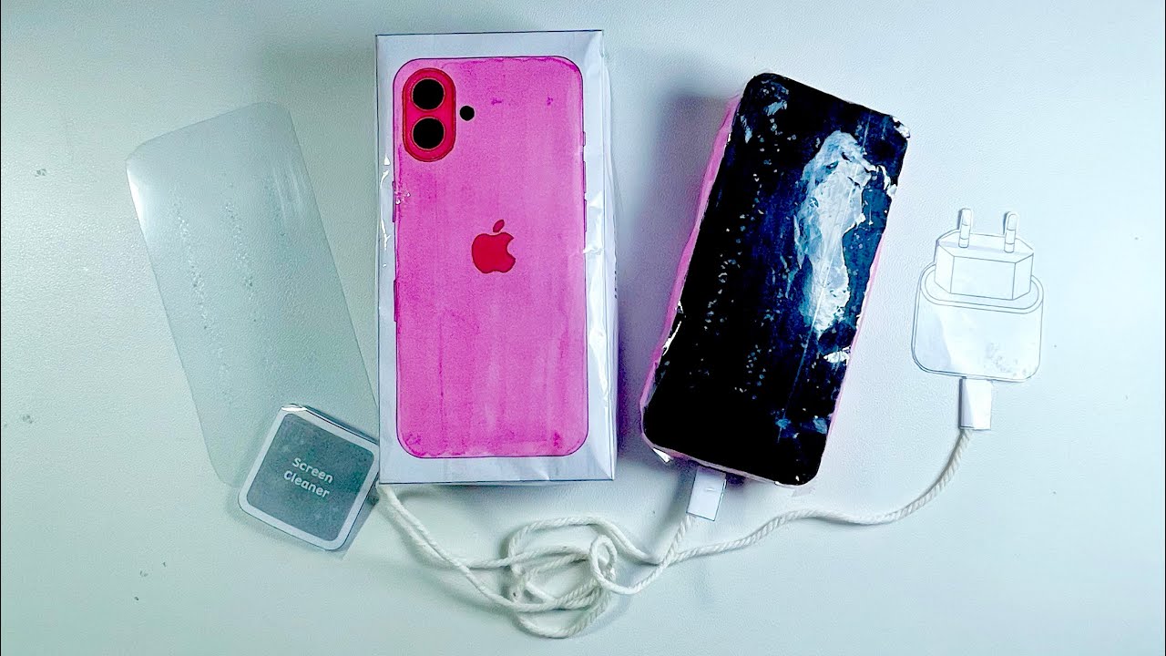 [📱paper diy📱] unboxing paper iphone 16/asmr/paper iphone - YouTube