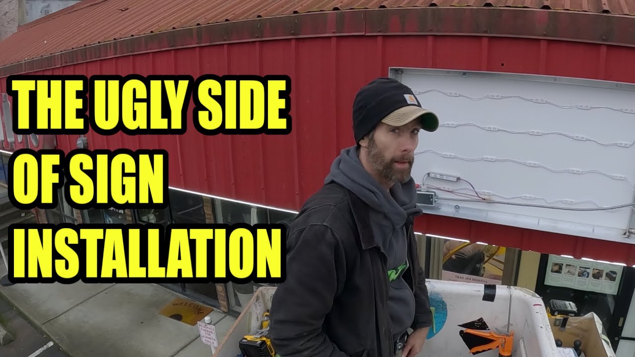 The Ugly Side of Sign Installation - YouTube