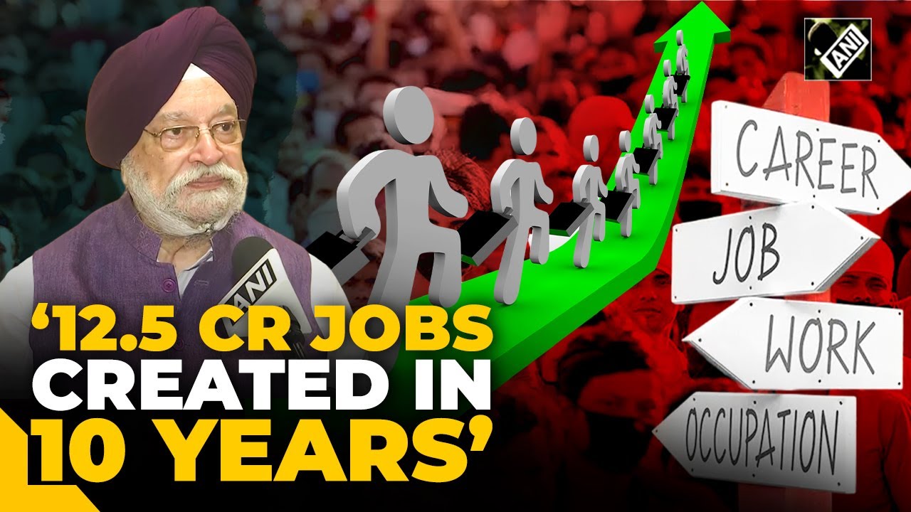 In last 10 years of Modi Govt, a total of 12.5 crore jobs created ...