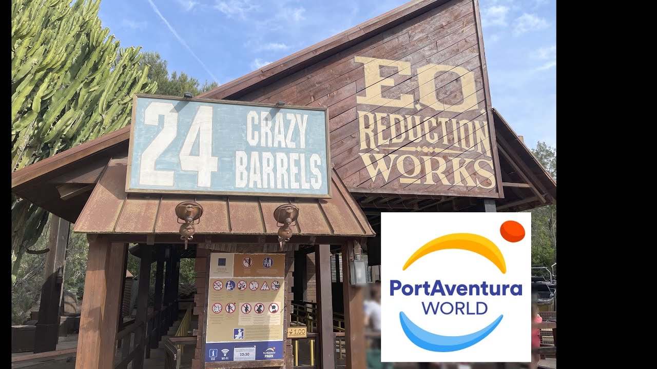 24 Crazy Barrels - PortAventura - YouTube