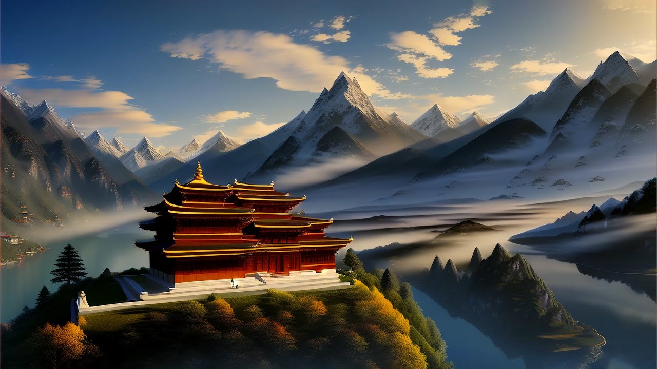 Journey to Peace: AI's Animation of a Tibetan Mountain Monastery 🏔️🙏 ...