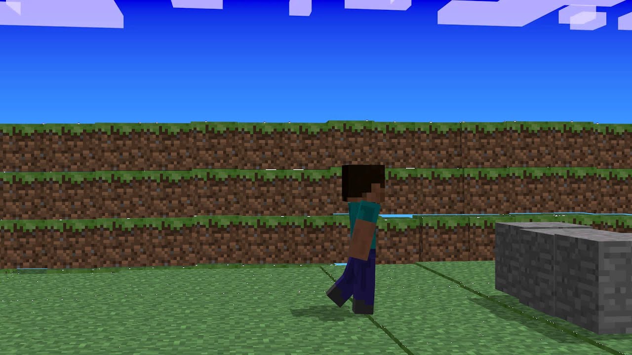 First Minecraft Animation STEVE DOES GYMNASTICS!!!!!! - YouTube