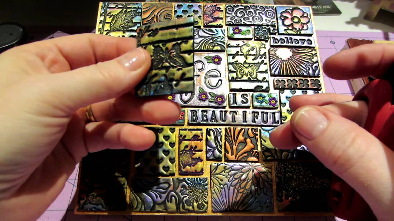 Polymer clay Mosaics - YouTube