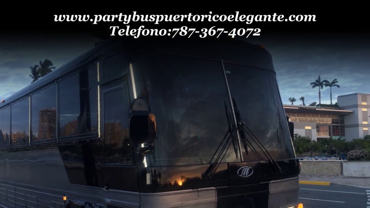 Party bus puerto rico PR - YouTube