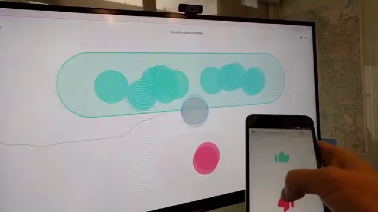 Physical Web Voting Screen - YouTube