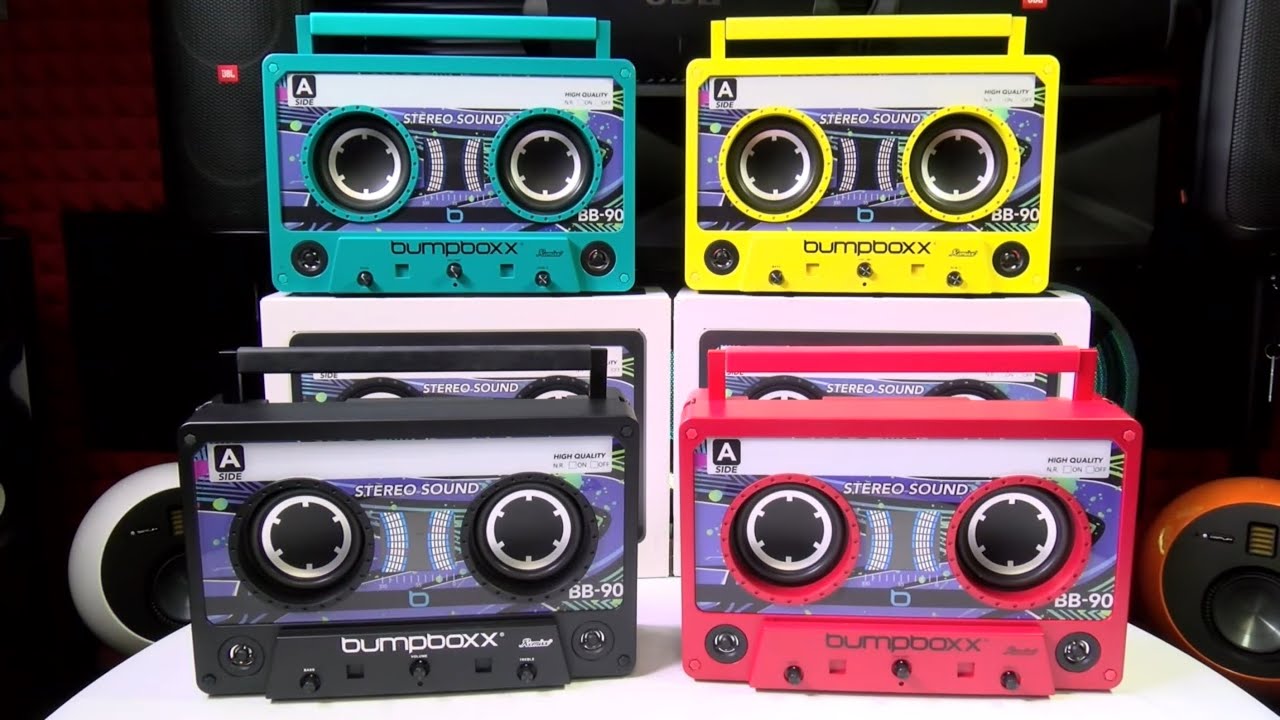 Bumpboxx Remixx - Retro Bluetooth Boom Box - YouTube