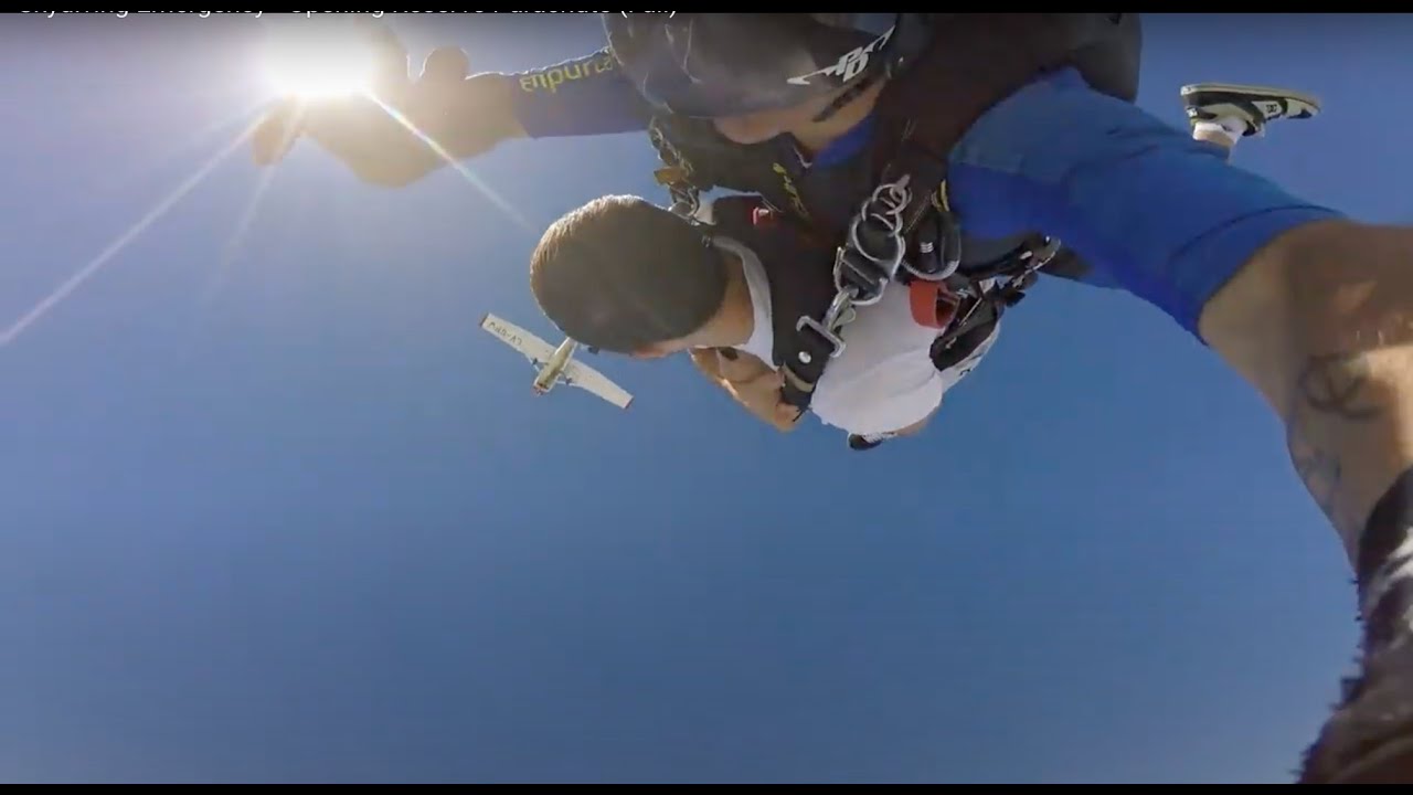 Skydiving Emergency - Reserve parachute deployment [ Fail -2020 ] - YouTube