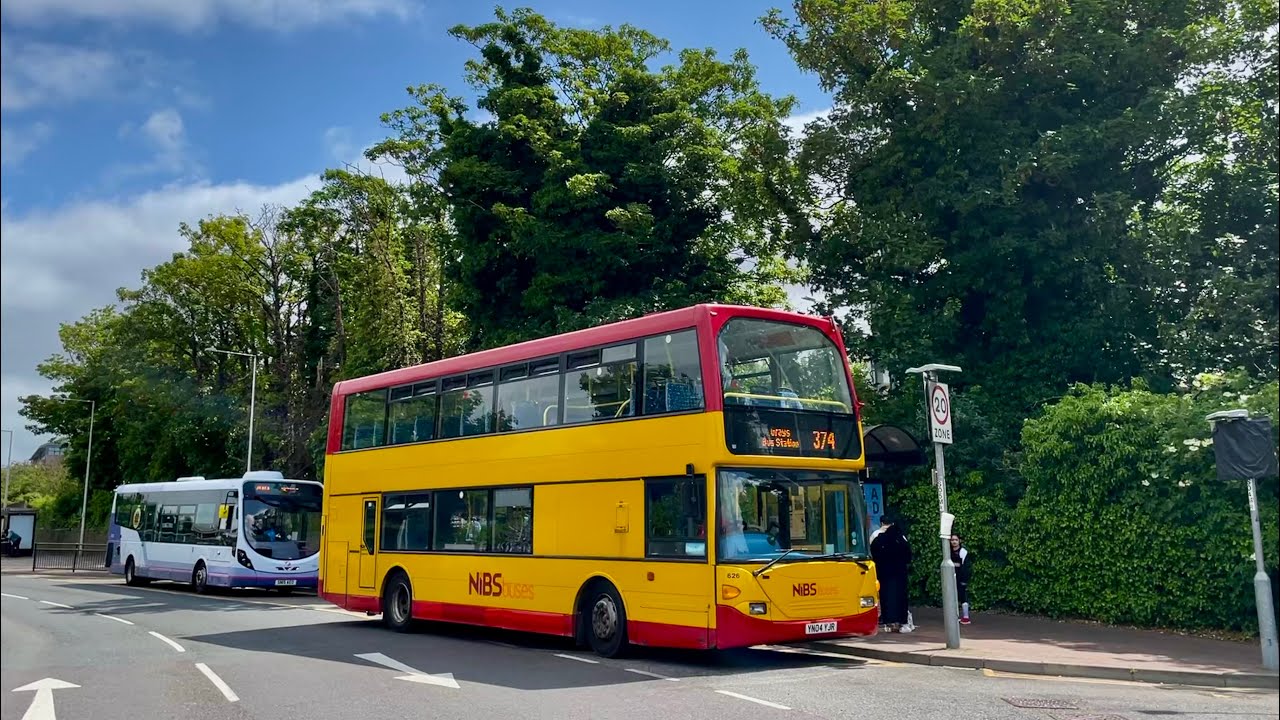 Full Route Visual~374: Grays Bus Station - Basildon Bus Station | 626 ...