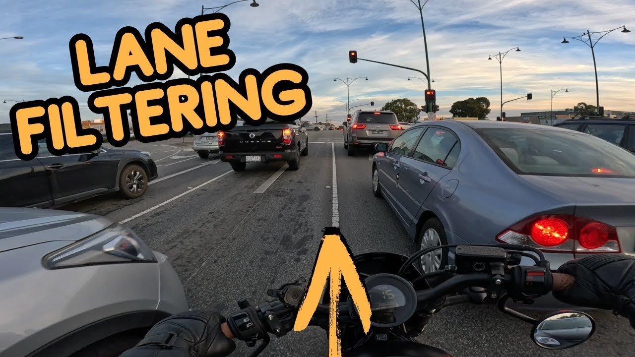 Lane Splitting vs Lane Filtering | Legal in the US? - YouTube