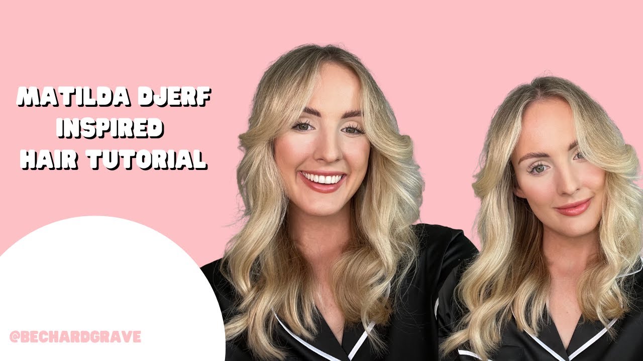 HAIR TUTORIAL | Matilda Djerf Inspired | Curtain Bangs | How I style my ...