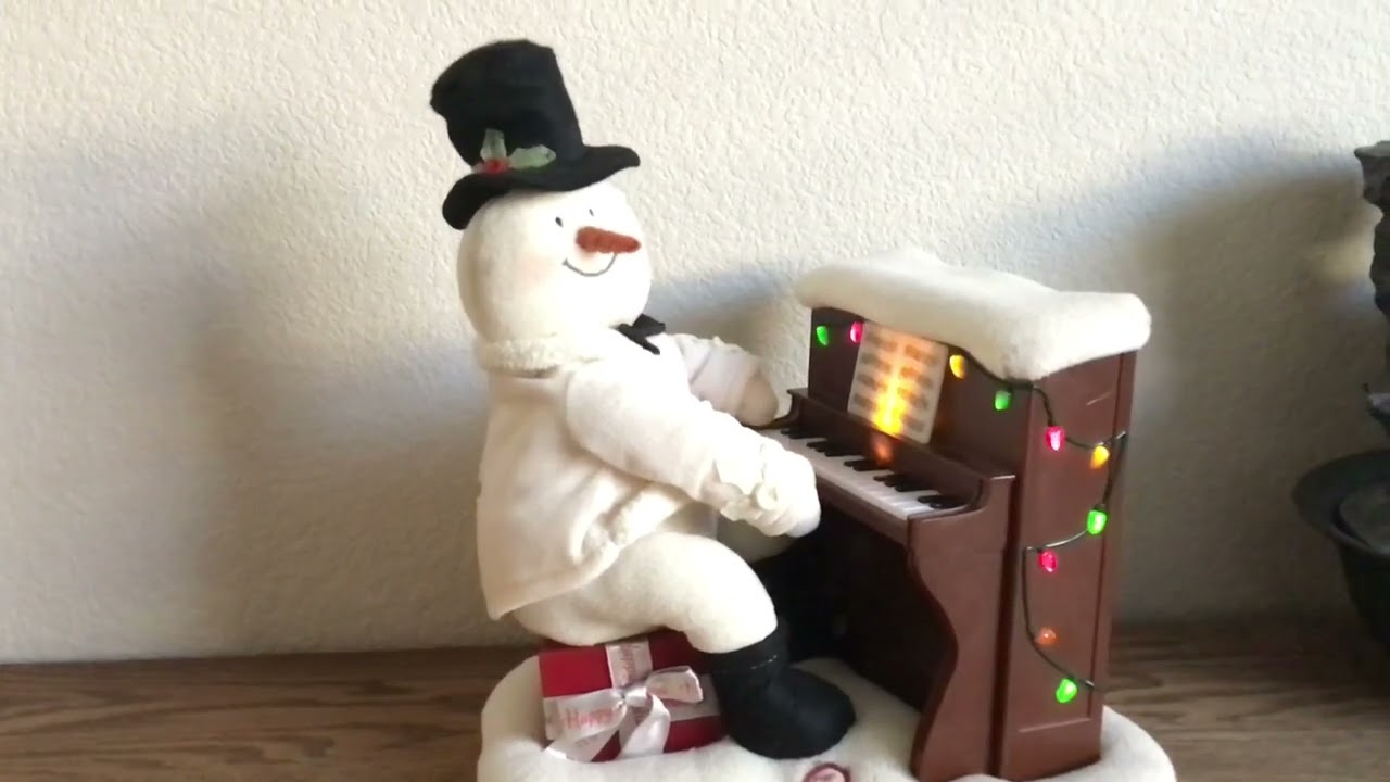 Hallmark 2005 Piano Playing Snowman Demo - YouTube