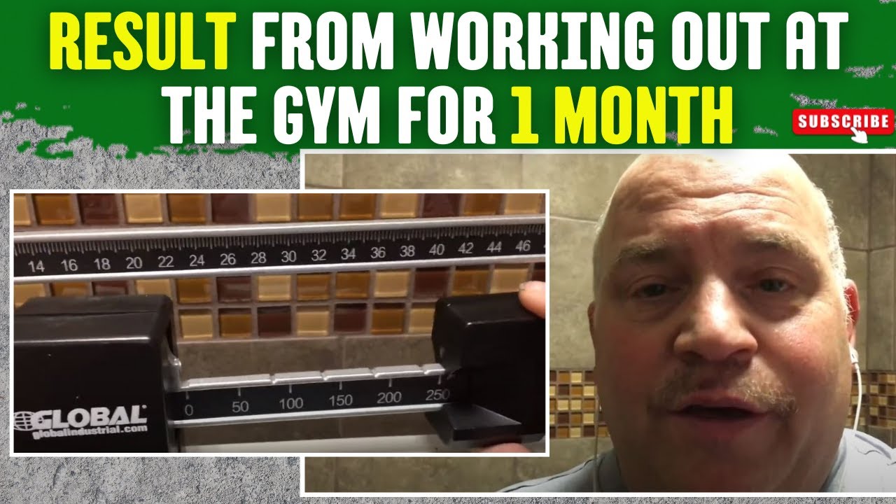Result from working out at the gym for 1 month - YouTube