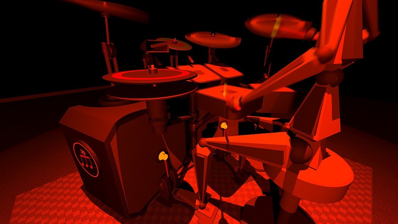 Heavy metal robot drummer - YouTube