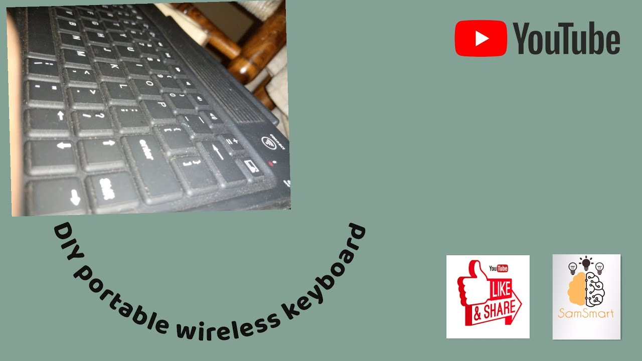 DIY portable wireless keyboard from old tablet case [Tutorial] - YouTube