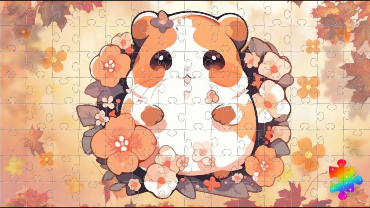 Flowery Hamster - Jigsaw Puzzles for Kids - Puzzle Planet - YouTube