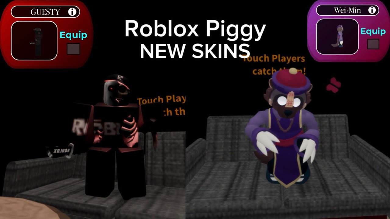 (READ DESCRIPTION!!) New Roblox Piggy Skins Gameplay! (GUESTY and Wei-Min) - YouTube