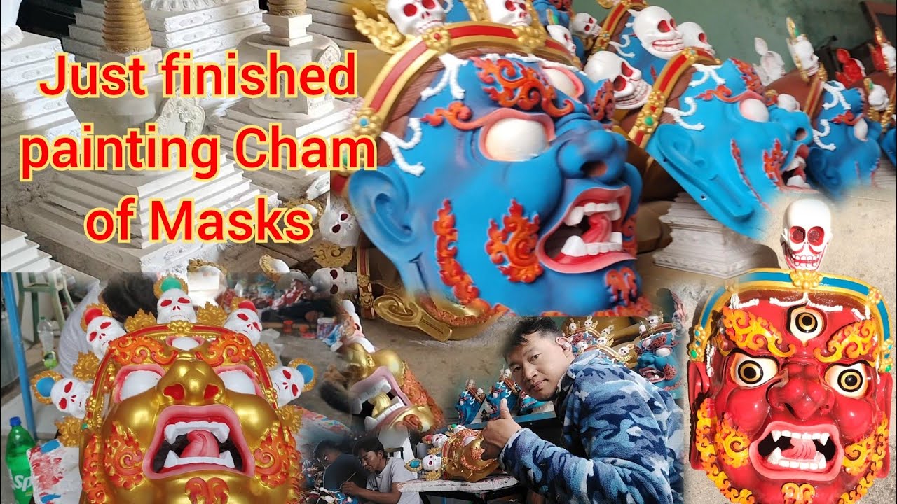 དེའི་སང་དུས་ཚོད་གང་སོང་མ་ཤེས།In this a day 🌸 We are painting 🎨 Cham of ...