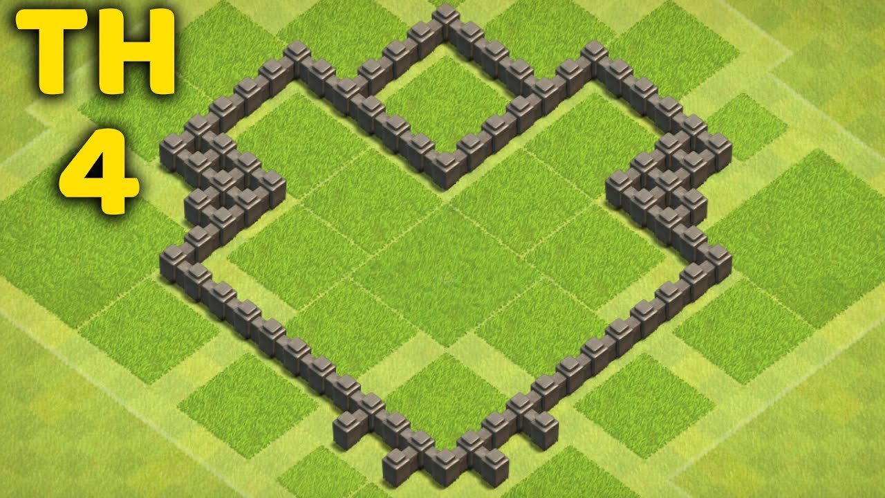 Town Hall 4 Farming Base/Defense Clash of Clans (COC TH4) - YouTube Music