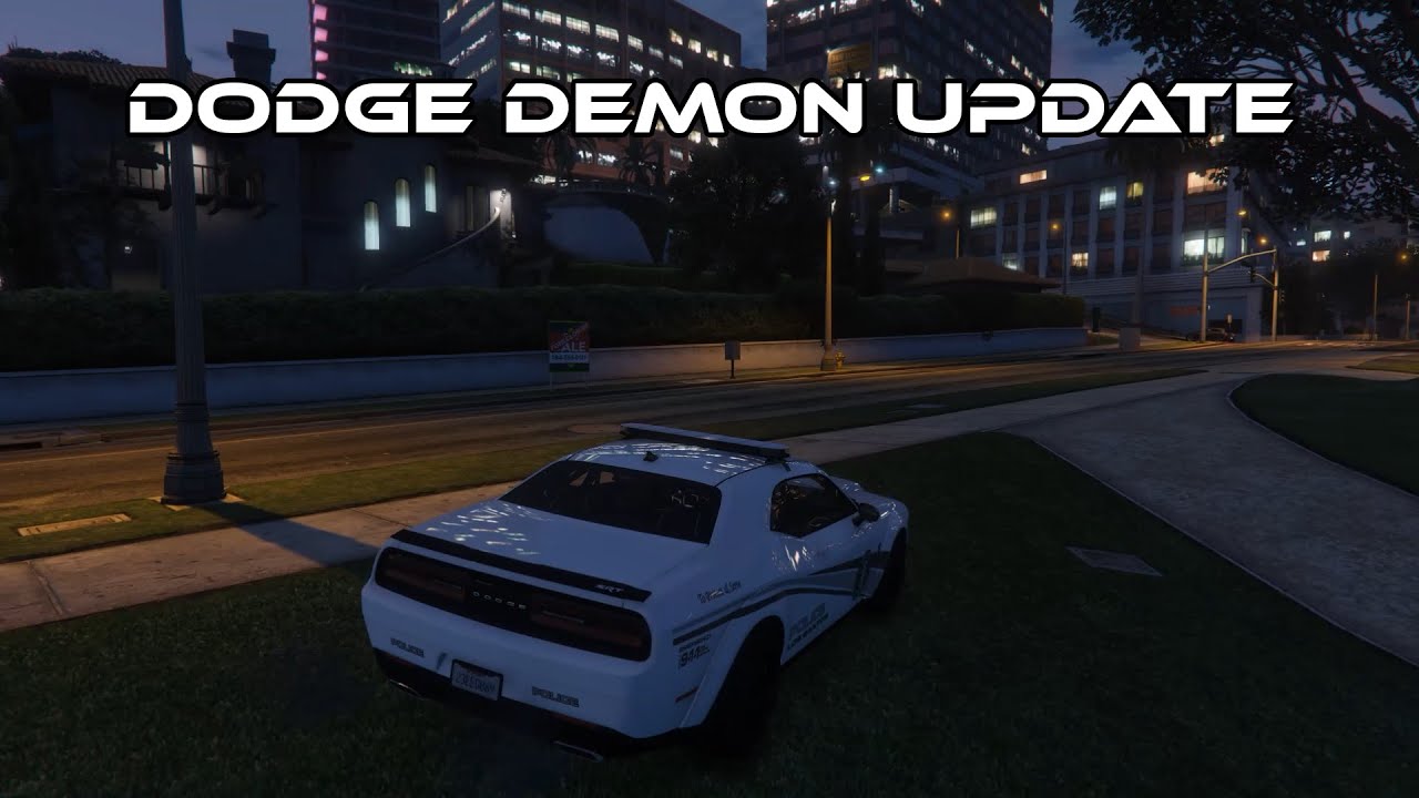 2018 Dodge Demon Police Interceptor (Update) [FiveM Ready] - YouTube