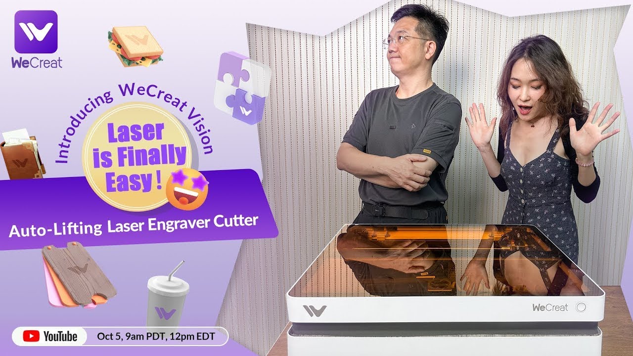 WeCreat Vision New Launch| Laser Is Finally Easy - YouTube