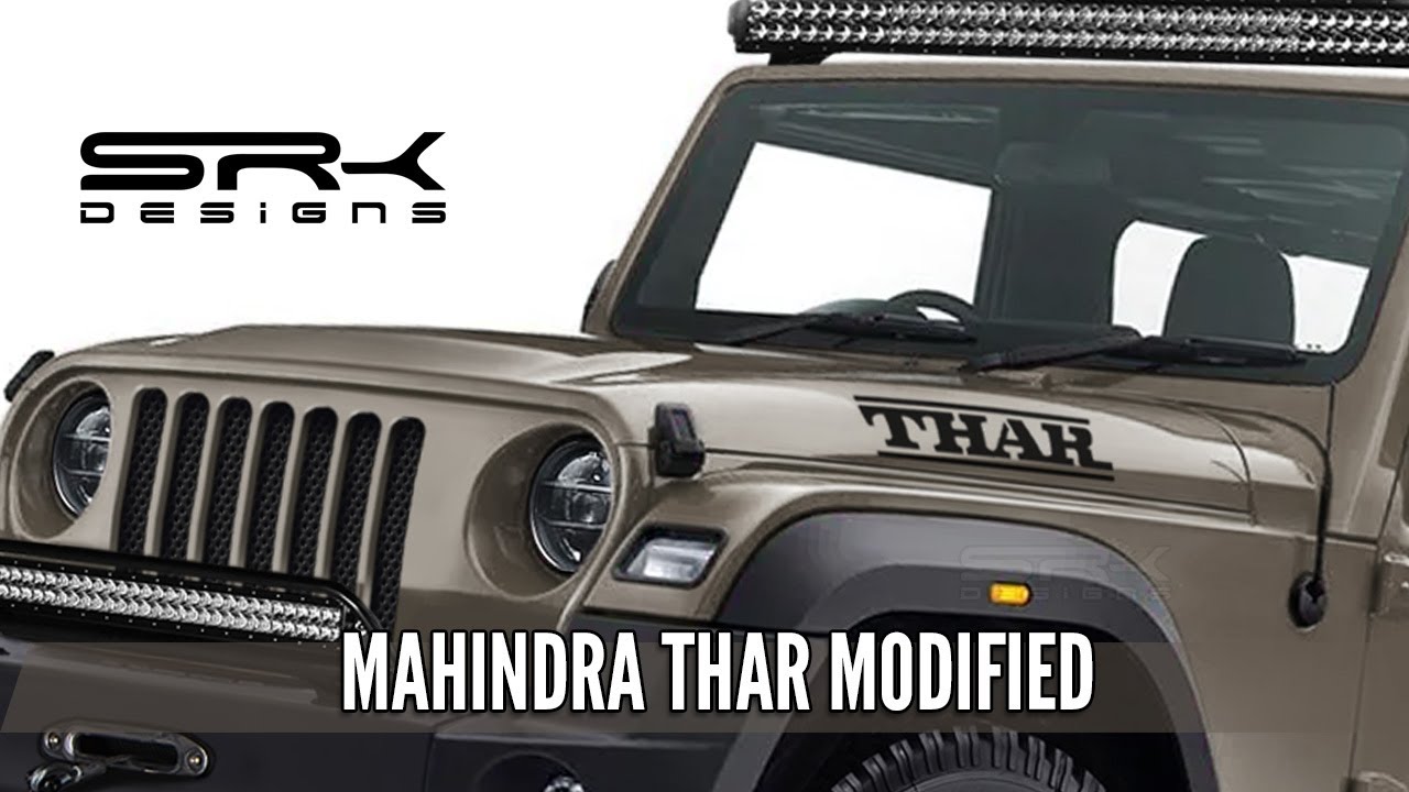 Mahindra Thar or a Jeep Wrangler? - Photoshop Car Rendering | SRK ...