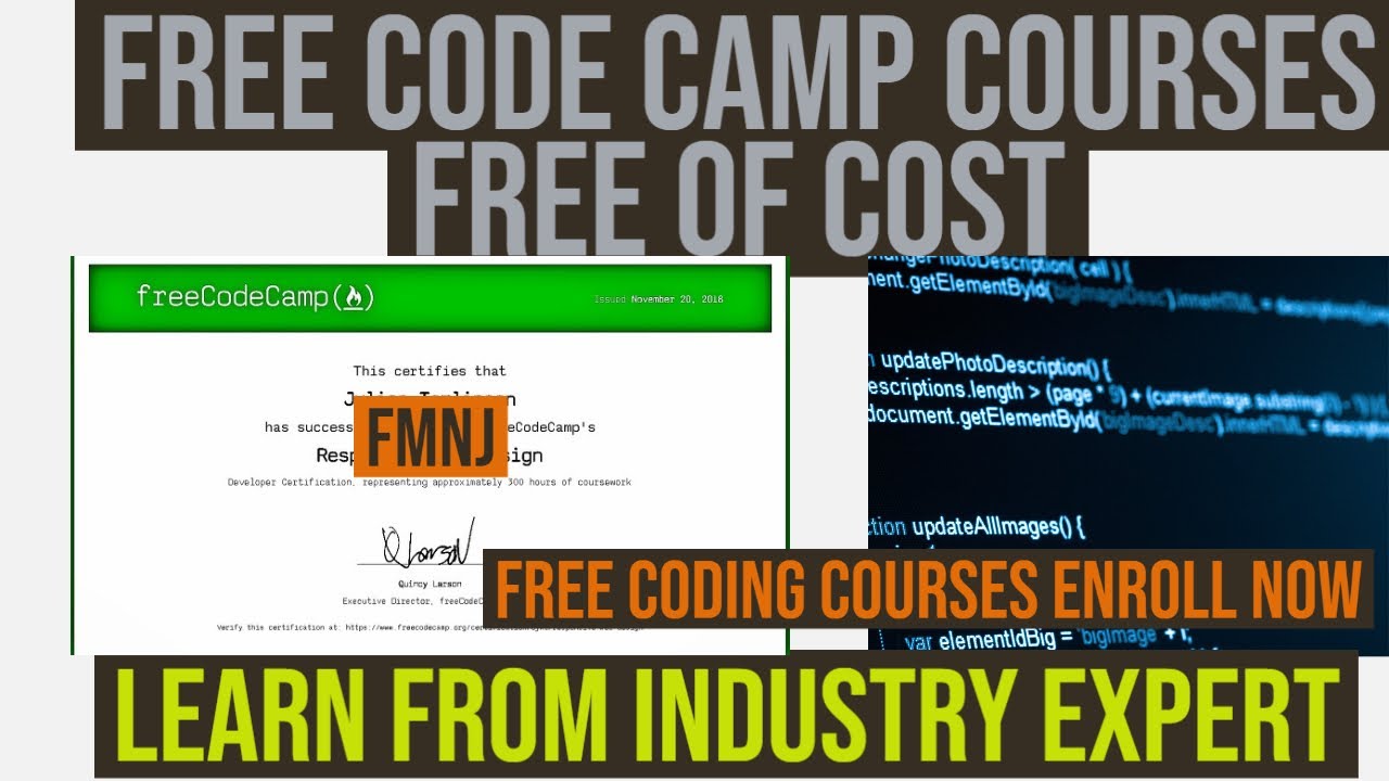 10+ Free Coding Courses for Beginners to advanced level with Free ...