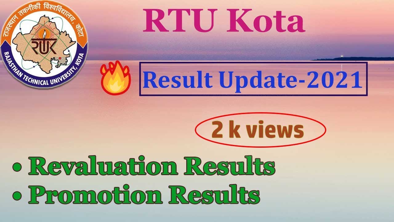 RTU RESULT Update 2021🔥 | RTU Kota - YouTube