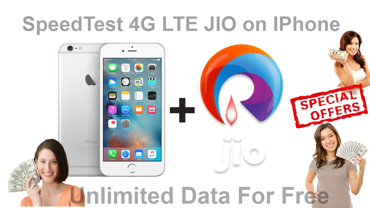 4G VoLTE Reliance Jio HOTSPOT SPEED TEST on iPhone - YouTube