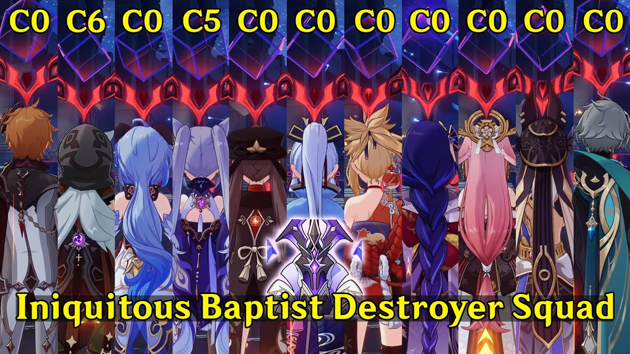 Top Strongest DPS Team to EASILY Beat Iniquitous Baptist on Spiral ...
