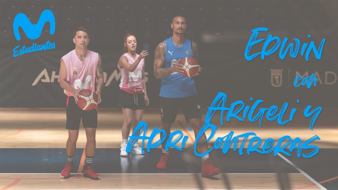 Adri Contreras y Ari Geli visitan a Movistar Estudiantes. ASÍ FUE - YouTube