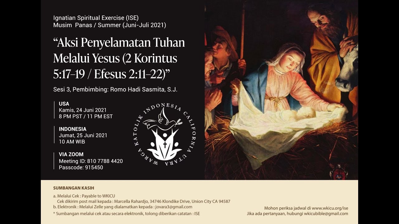 Latihan Rohani "Aksi Penyelamatan Tuhan Melalui Yesus"- Romo Hadi ...