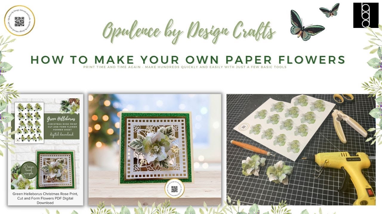How to make your own Paper Flowers with just a few basic tools - YouTube