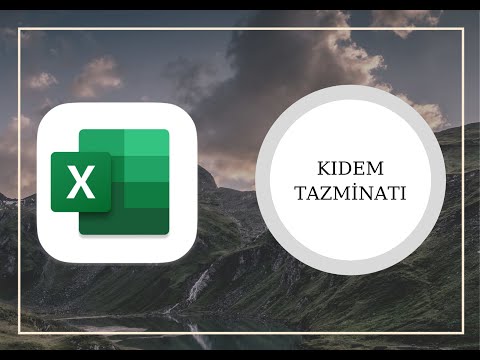 KIDEM TAZMİNATI HESAPLAMA 2022 Excel ile Formülleri yazma ve anlatım bölüm 2