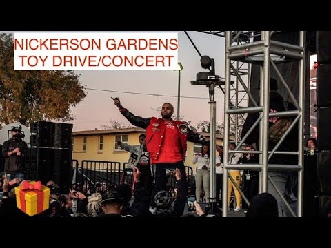 Nickerson Gardens TDE Annual Toy Drive/Concert! | Chris Brown Makes 2 ...