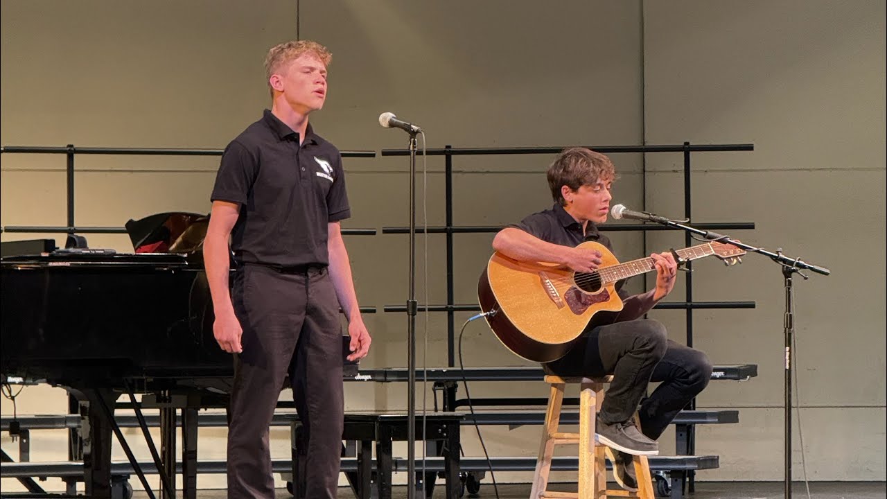 Singing a duet with my best friend at our choir concert #imagine # ...