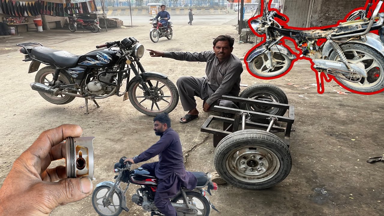 How to build a three-wheeled motorcycle Complete process of building a ...