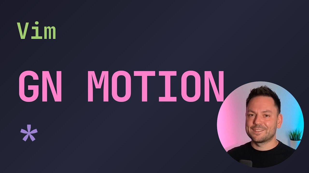 What's The gn Motion? - Vim Tips & Tricks - YouTube