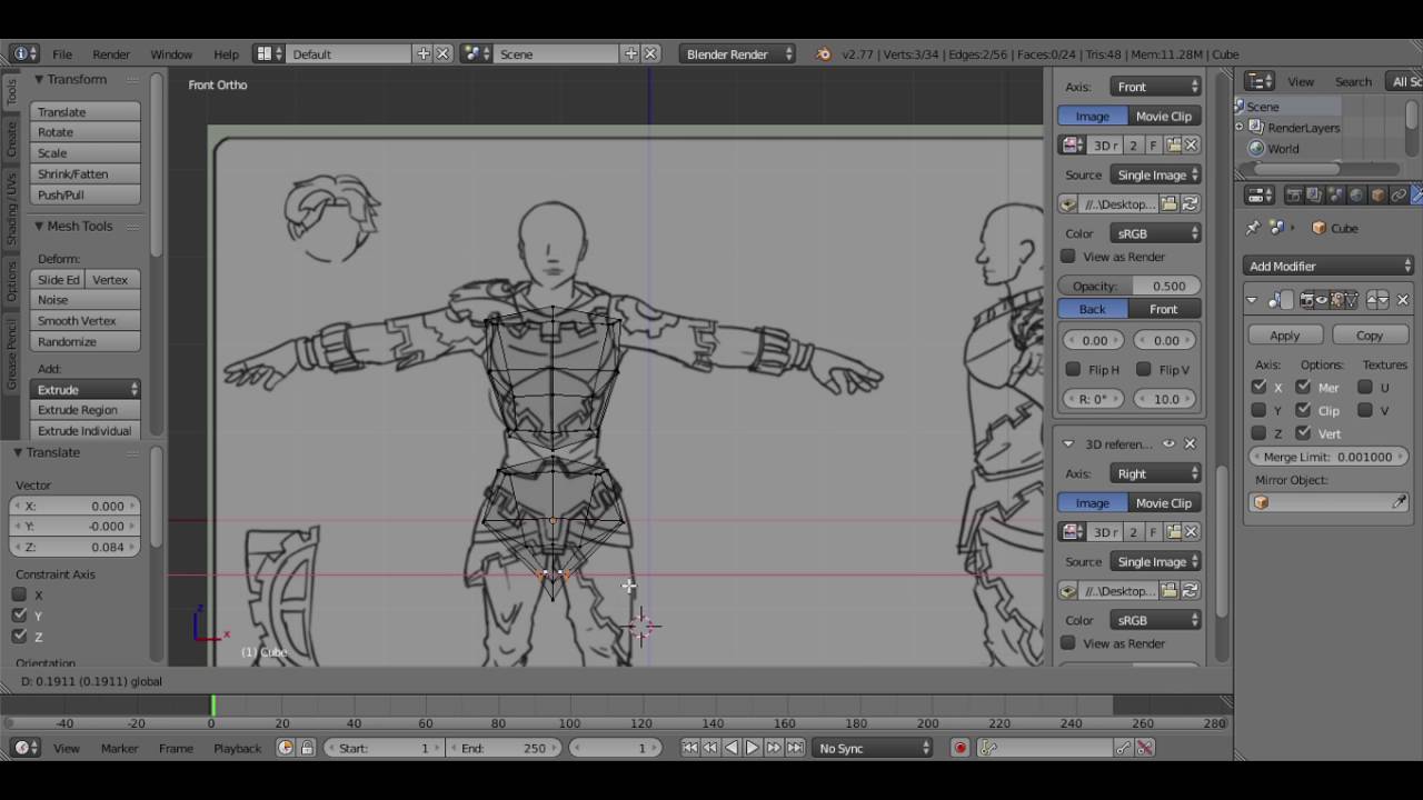 Character Modeling Timelapse #1 - YouTube