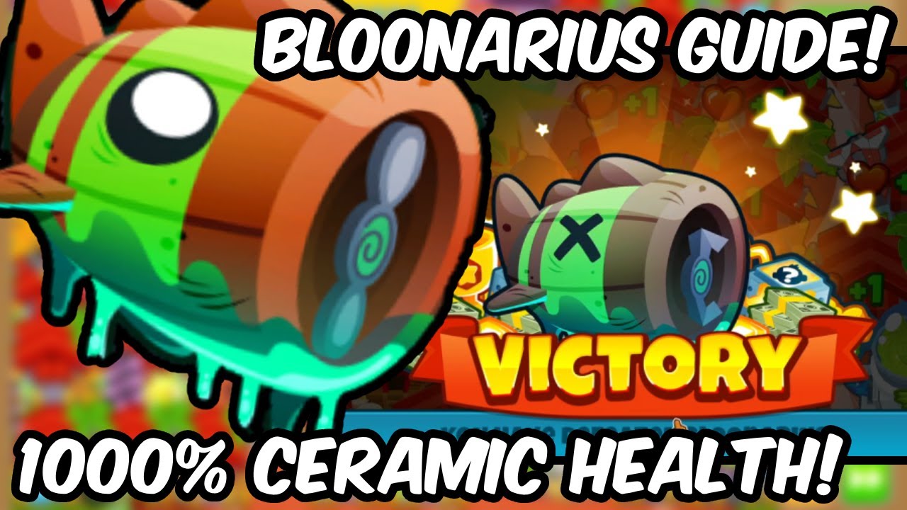 BTD6 - How I beat Bloonarius with 1000% Ceramic Health! (Four Circles ...