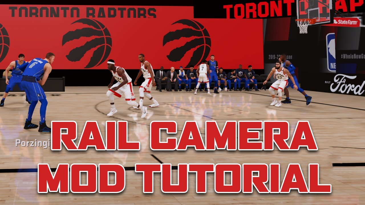 NBA 2K20 NBA Bubble Rail Camera Mod Tutorial - YouTube