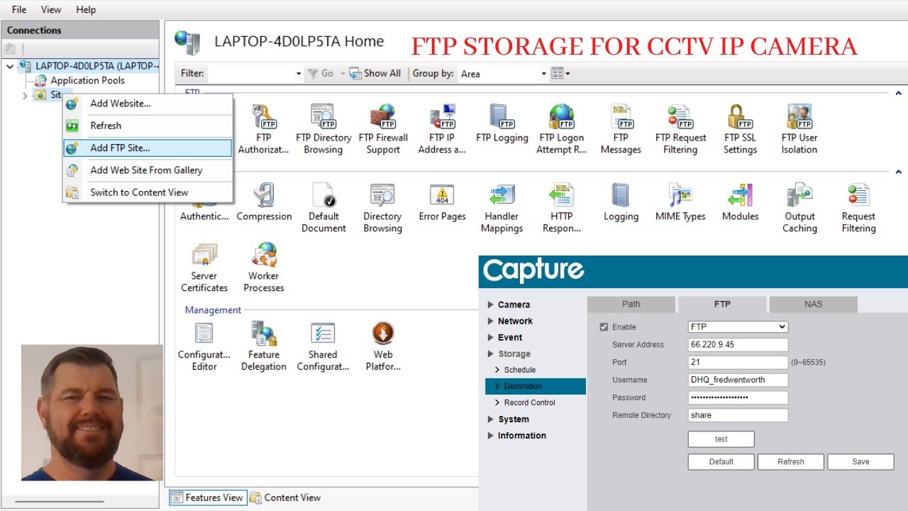 FTP SFTP Storage With Hikvision Dahua IP Cameras YouTube
