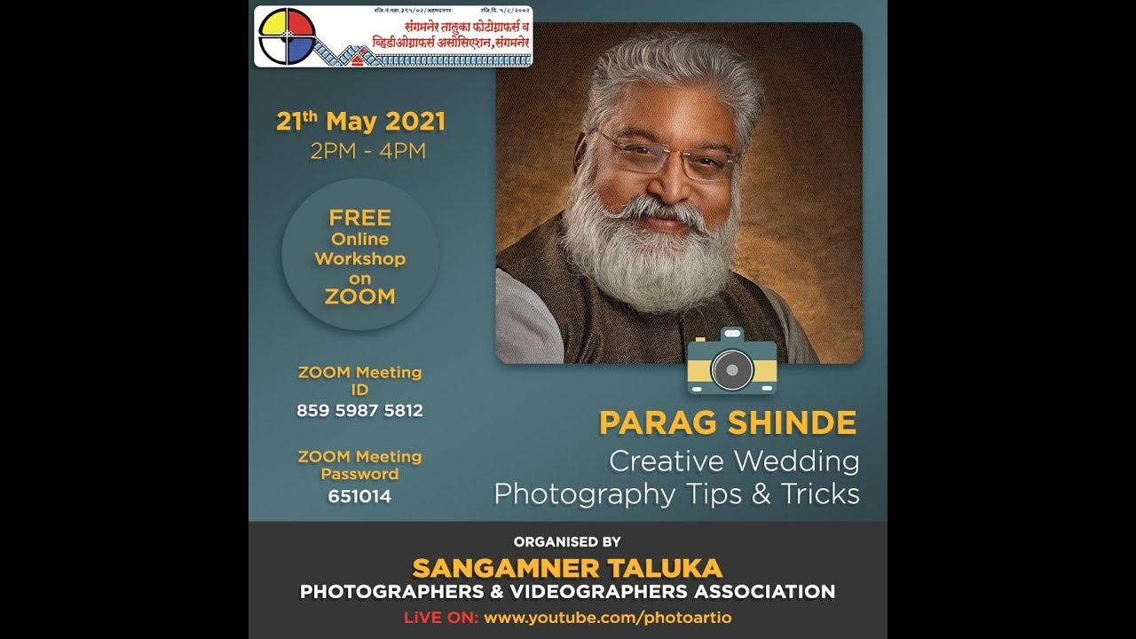 Creative Wedding Photography Tips & Techniques Workshop by Parag Shinde ...